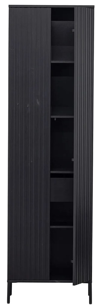 Skříňka se zásuvkou gravure 60 x 210 cm černá MUZZA
