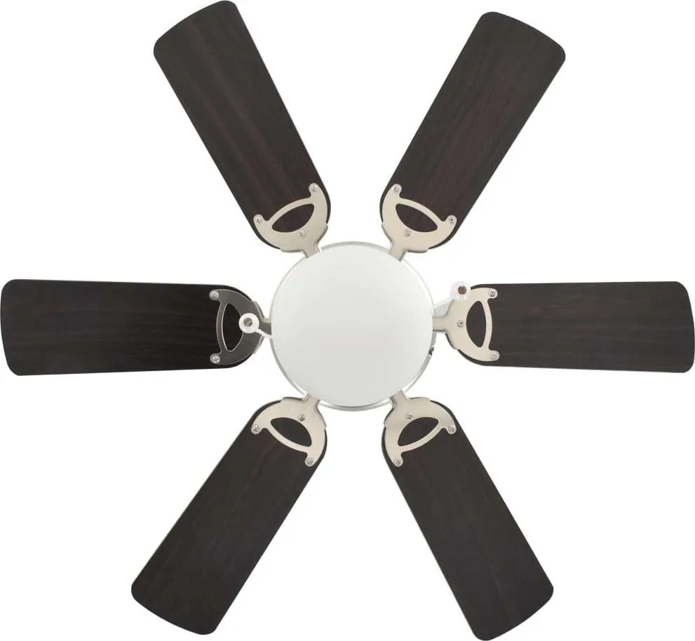 vidaXL Ozdobný stropní ventilátor se světlem 128 cm [50538] Barva: světle hnědá