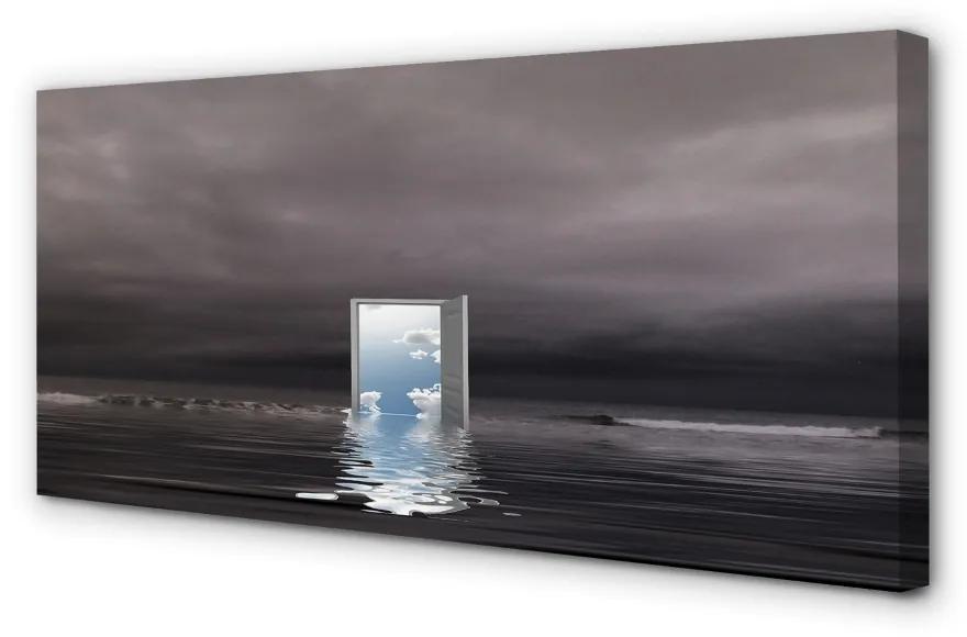 Obrazy na plátně Sea dveře nebe 140x70 cm