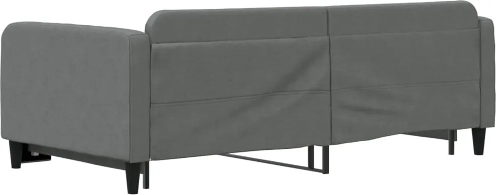Válenda s přistýlkou tmavě šedá 100 x 200 cm textil 3196822