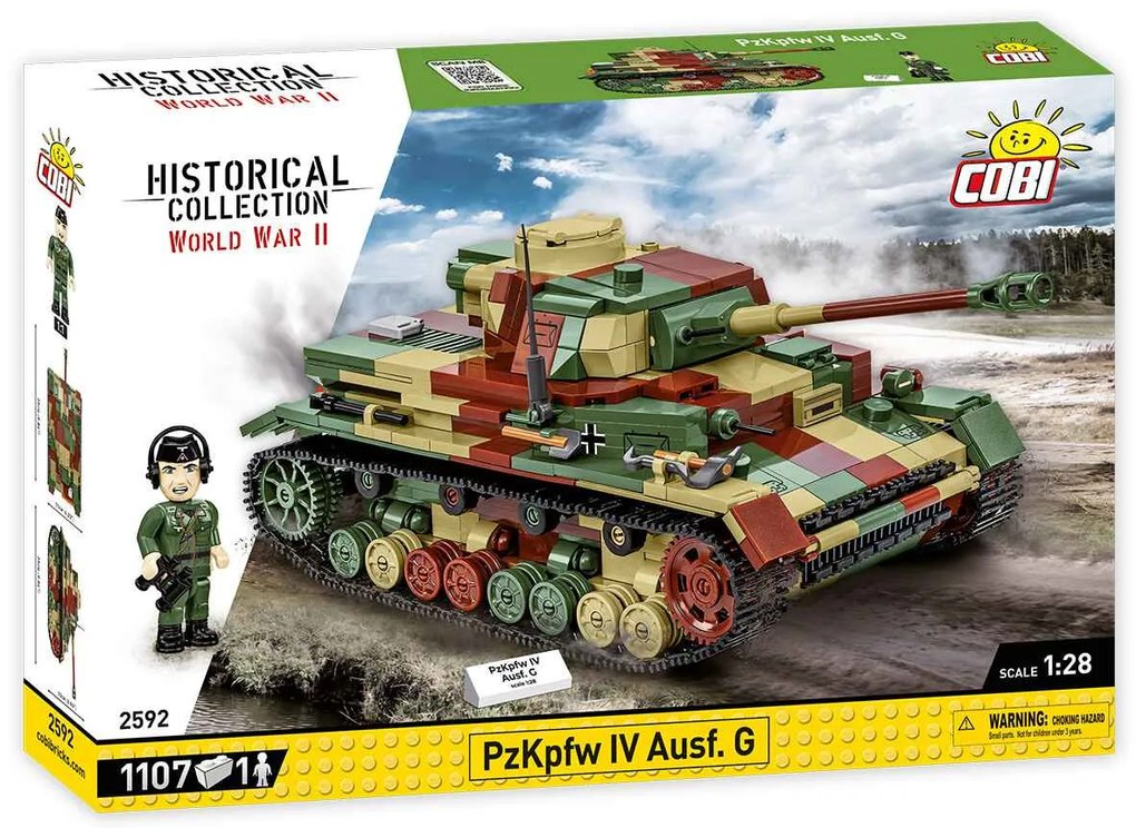 Cobi 2592 německý tank panzerkampfwagen iv ausf g