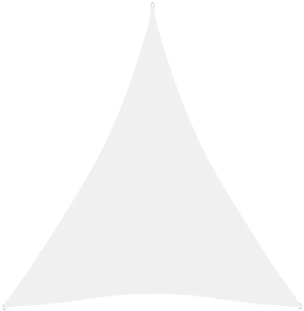 vidaXL Stínící plachta oxfordská látka trojúhelníková 5 x 6 x 6 m bílá
