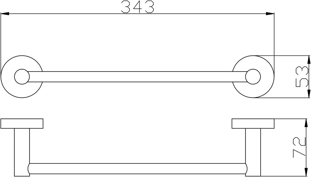 Slezák - RAV Držák ručníků 343 mm COLORADO - COA0701/30ZRK, Růžové zlato kartáčovaná