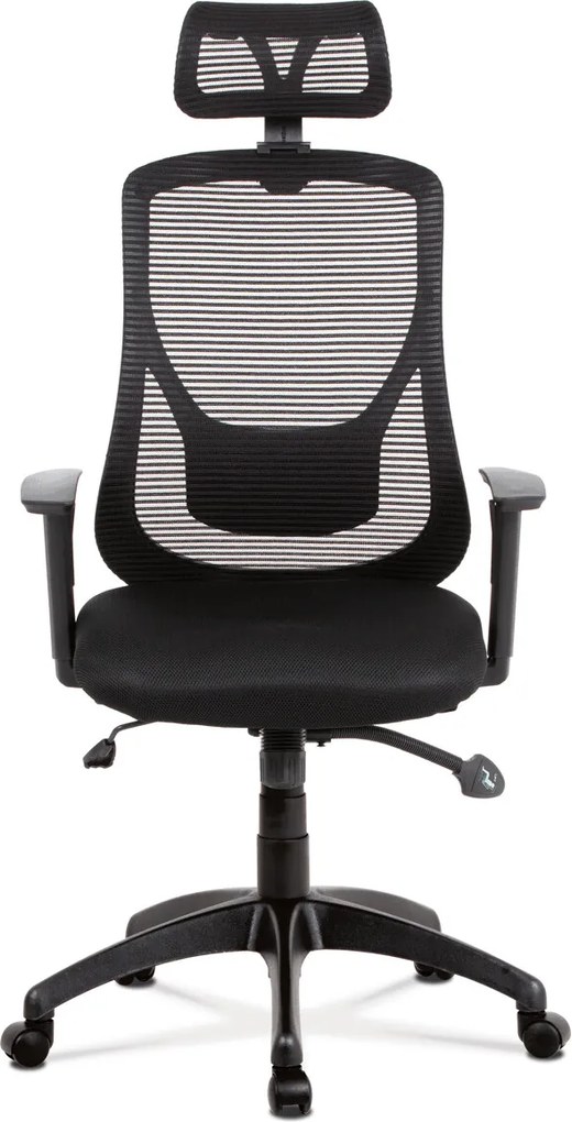 Ergonomická kancelářská židle MODUS - černá síťovina / látka