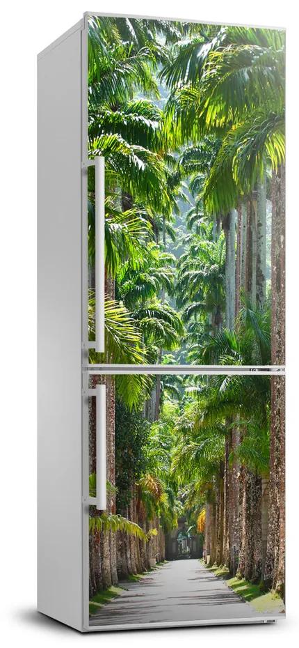 Wallmuralia Nálepka tapeta na ledničku Příroda palmy 60x180 cm