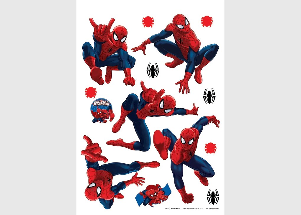 Dětská samolepka na zeď Marvel Spider-Man, Disney | 42.5 x 65 cm | DDK 1762