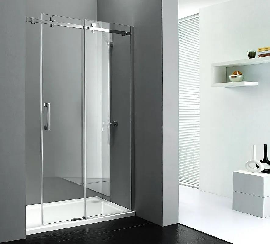 Sprchové dveře dvoudílné posuvné - sklo čiré (GD4616) Gelco