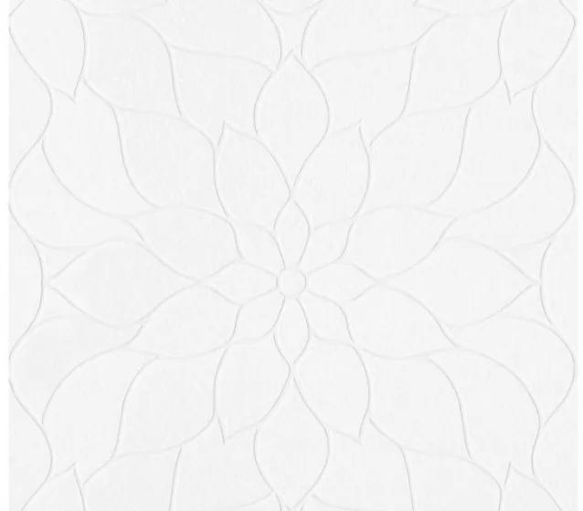 9507-10 přetíratelné tapety na zeď Meistervlies 2020 | 0,53 x 10,05 m | bílá