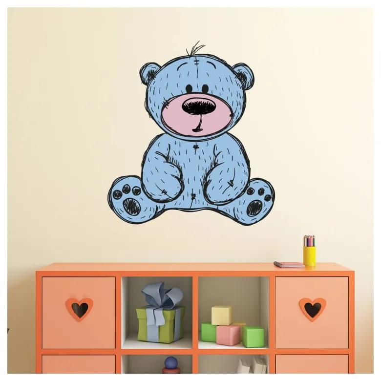 Nástěnná dětská samolepka Ambiance Teddy Bear, 60 x 55 cm
