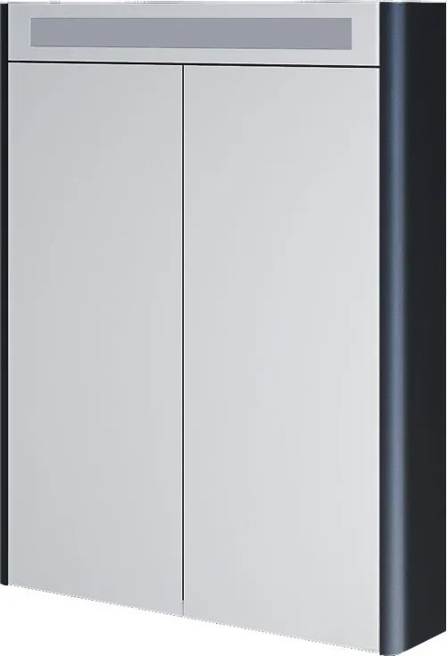Mereo Mereo, Siena, galerka 64 cm, zrcadlová skříňka, bílá, antracit, černá , multicolor - RAL lesk/mat, CN446GA