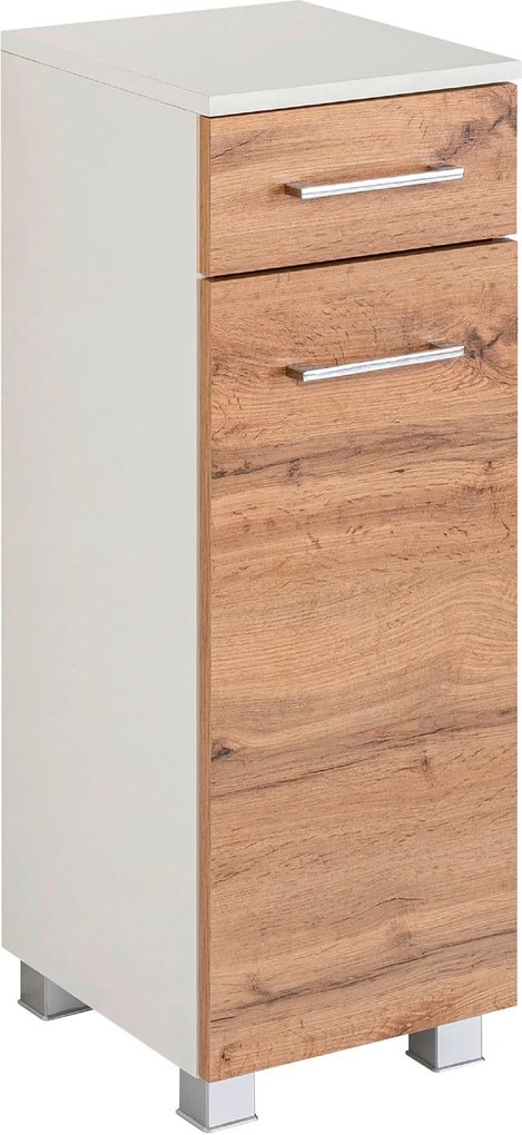 XXXLutz SPODNÍ SKŘÍŇKA, dub wotan, bílá, 30/79/35 cm Held - Koupelnové série - 000307017505