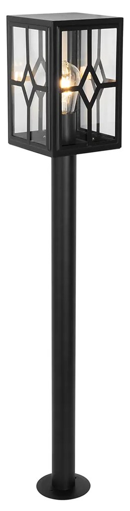 Klasická venkovní stojací lampa černá 100 cm IP44 - Dover