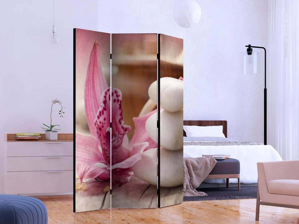 Paraván růžová orchidej Velikost (šířka x výška): 135x172 cm