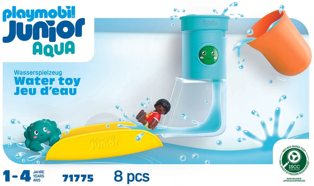 Playmobil 71775 junior aqua: vodní nádrž se skluzavkou