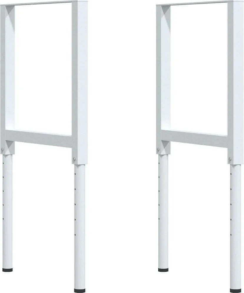 Pracovní stůl 100 x 60 x (71,5–98) cm masivní dubové dřevo 3309717
