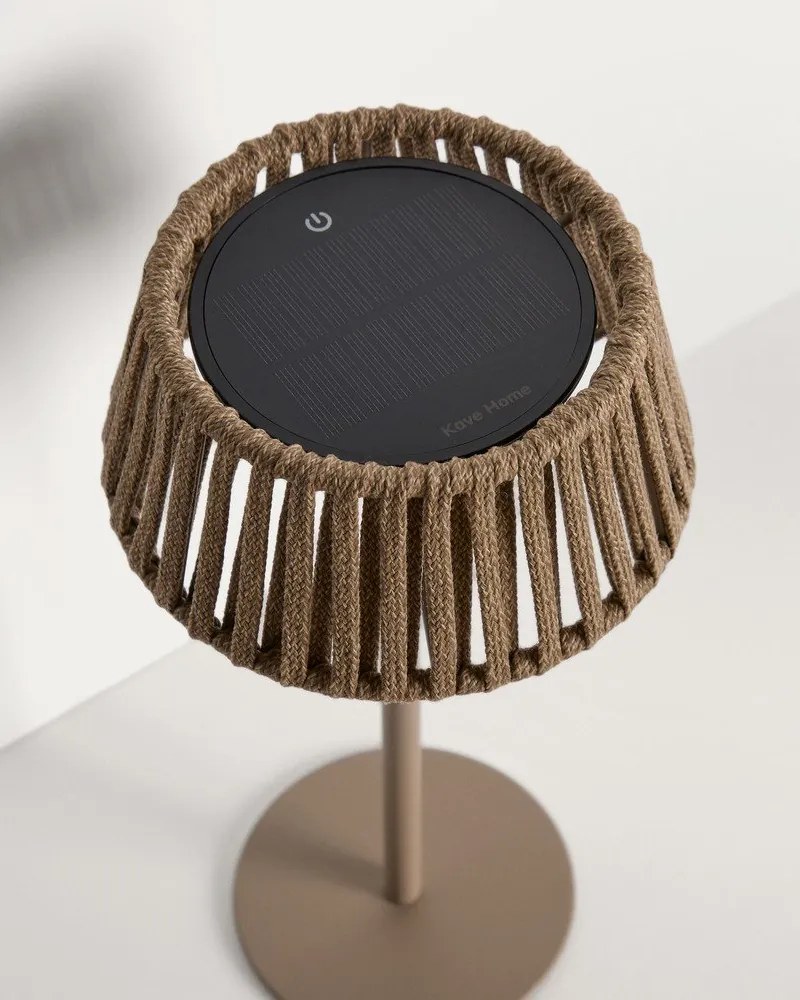 LED stolní /přenosné solární venkovní svítidlo (výška 30 cm) Aldet – Kave Home