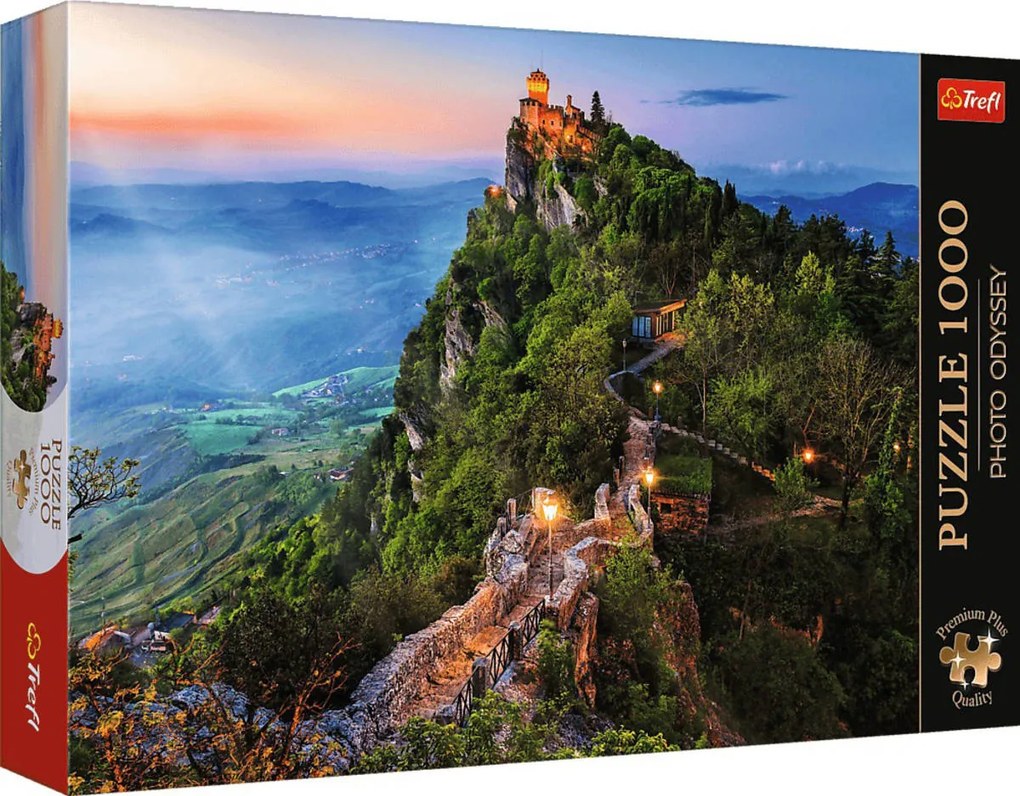 TREFL PUZZLE PREMIUM Photo Odyssey La Cesta San Marino 68x48cm 1000 dílků tr10822