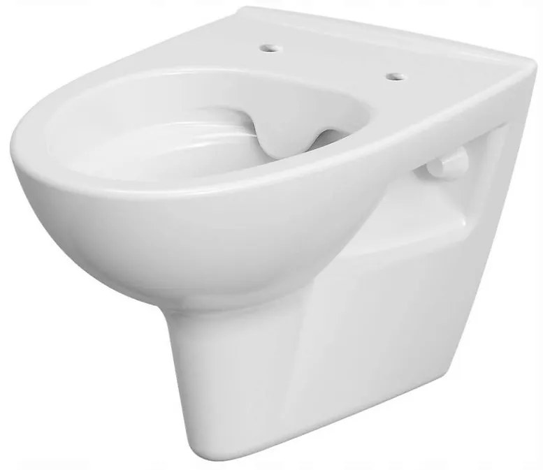 Cersanit Parva CleanOn, závěsná wc mísa s antibakteriálním sedátkem z duroplastu, bílá, K701-015