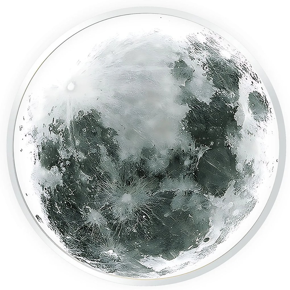 Toolight Moon, LED nástěnné svítidlo 50cm, 35W, 4000K, APP1806-CW, OSW-04352
