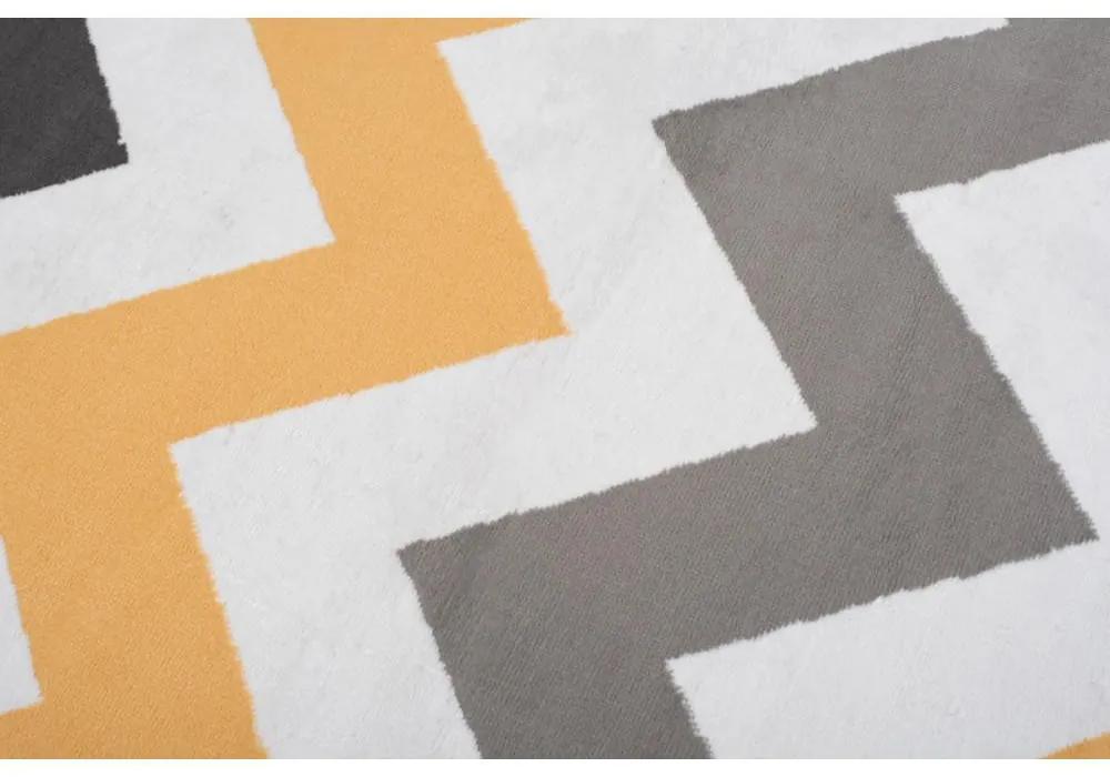 Kusový koberec PP Zero žlutý 140x200cm