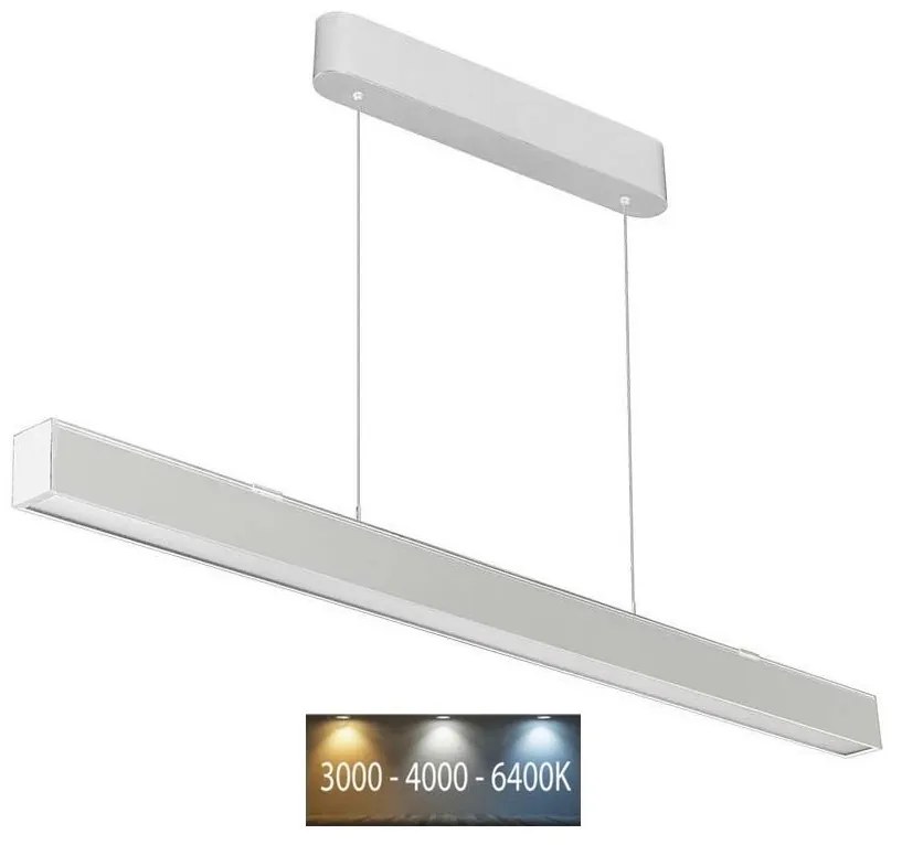 V-Tac LED Lustr na lanku LED/40W/230V 3000/4000/6400K bílá VT1632