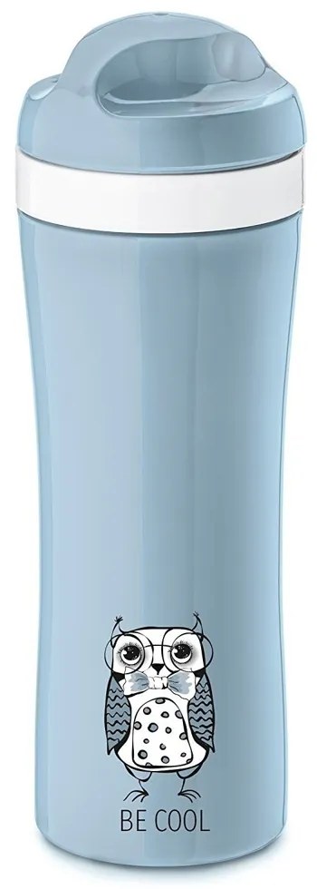 Cestovní láhev ELLI, 430 ml - pastelově modrá barva, KOZIOL