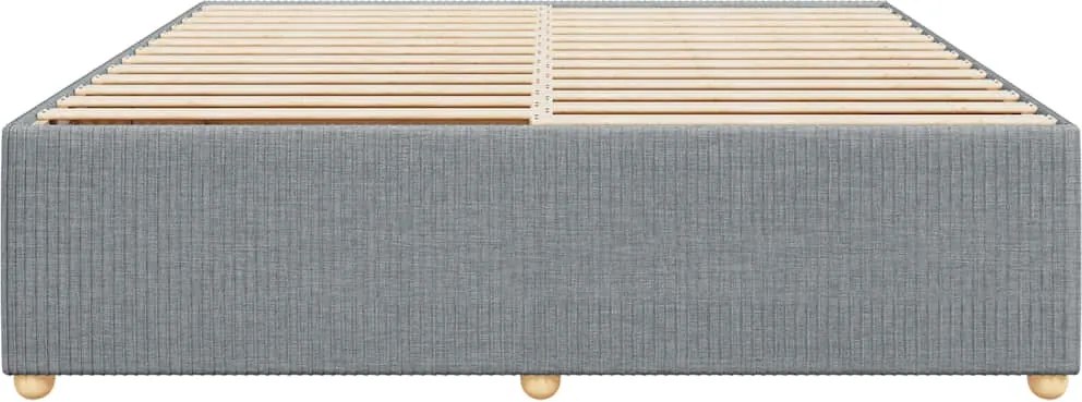 Rám postele bez matrace světle šedý 180 x 200 cm textil 3284956