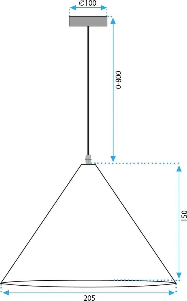 Toolight Toolight, stropní svítidlo 1xE27 APP1442-1CP, světlé dřevo, OSW-01278