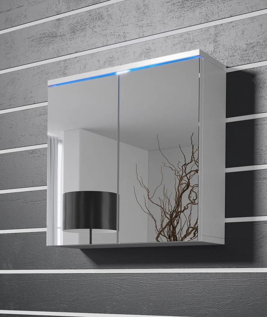 Koupelnová skříňka se zrcadlem Elenia bbl 4, LTD, bílá, 60x59x20 cm
