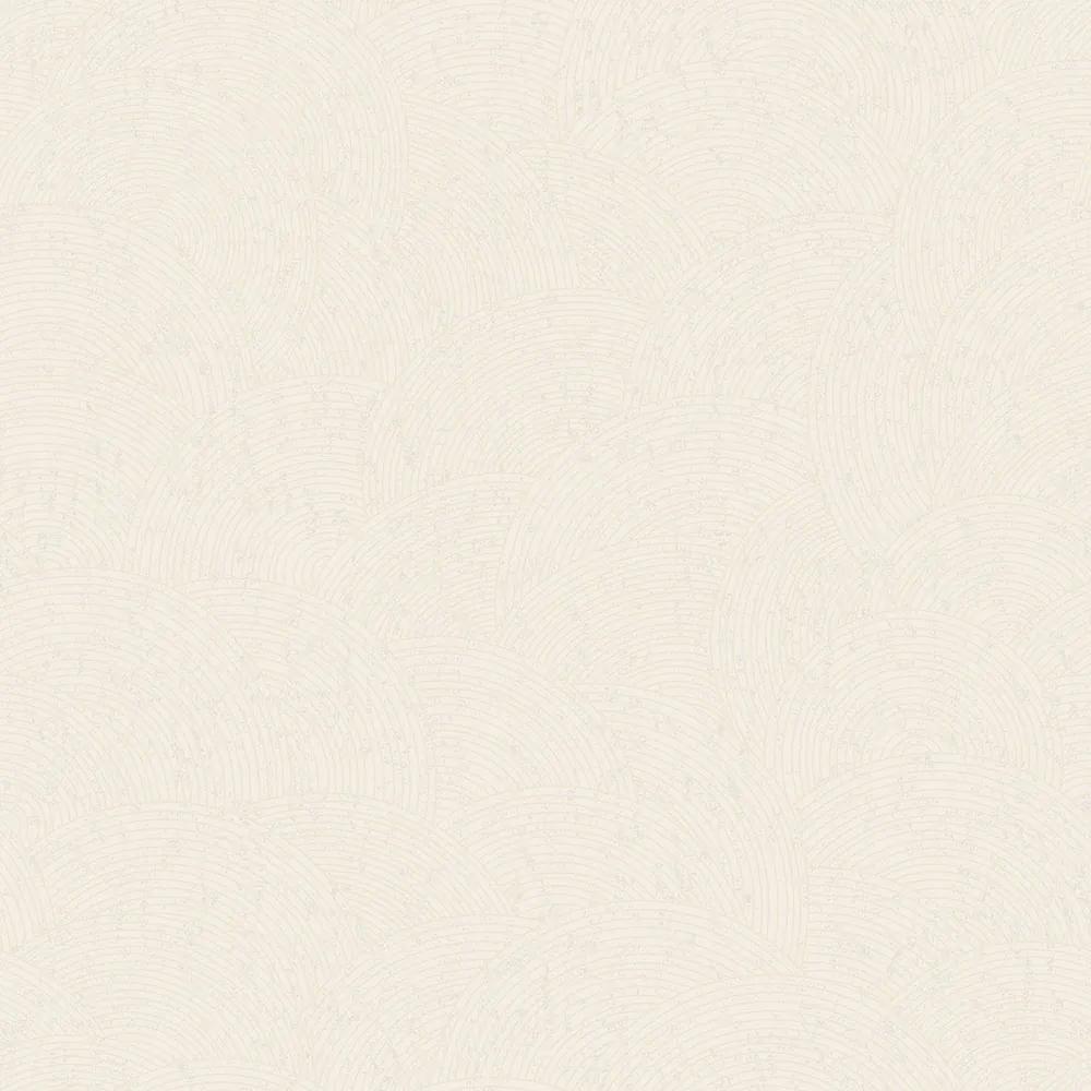 Luxusní bílo-krémová vliesová tapeta s obloučky WL220661, Wll-for 2, Vavex