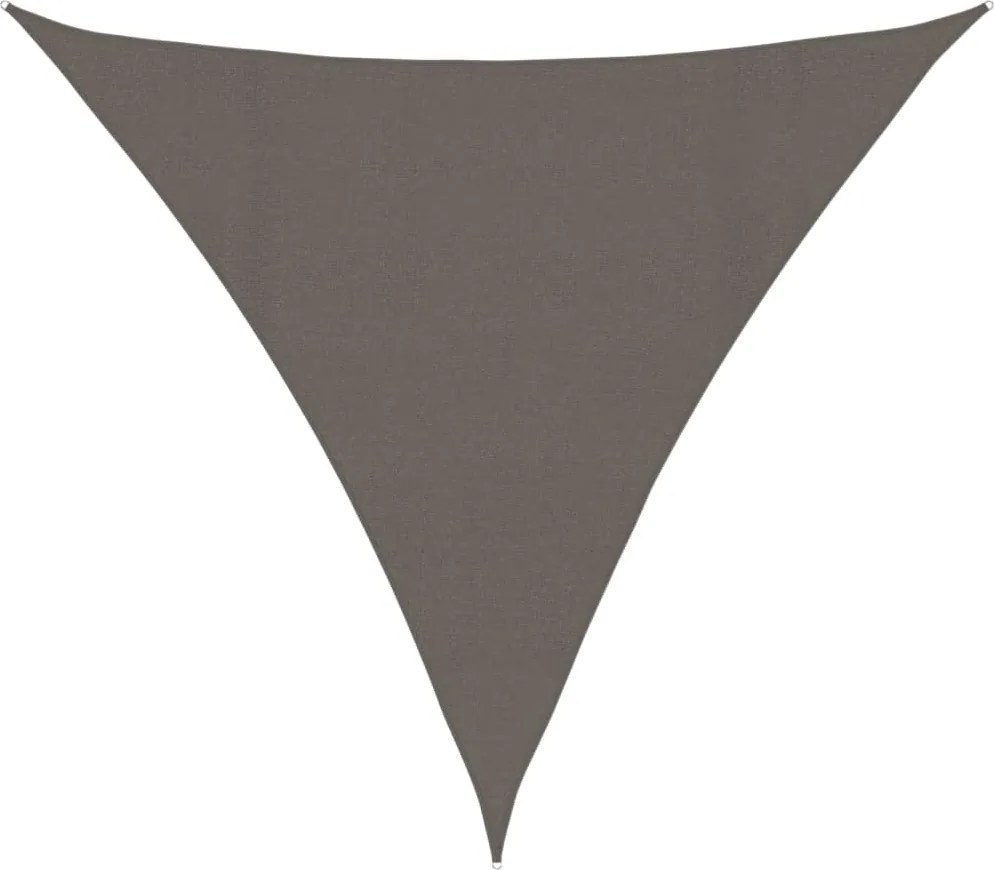 vidaXL Stínící plachta 160 g/m² antracitová 4 x 4 x 4 m HDPE