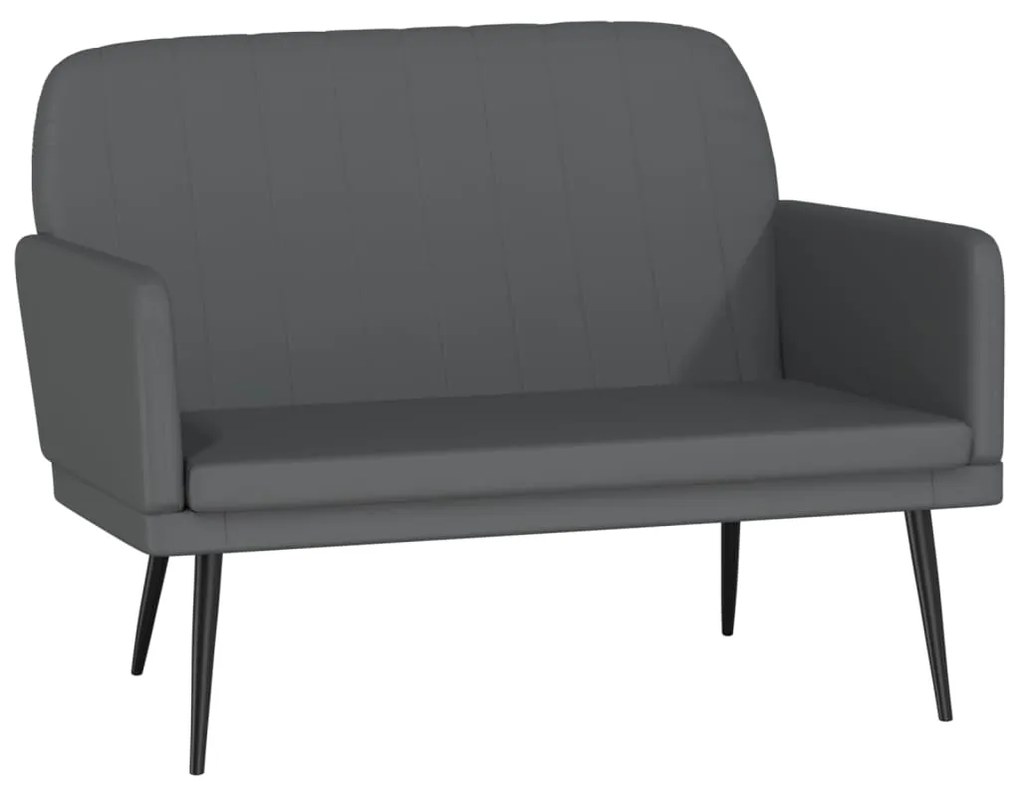 351401 vidaXL Lavice šedá 107 x 80 x 81 cm umělá kůže