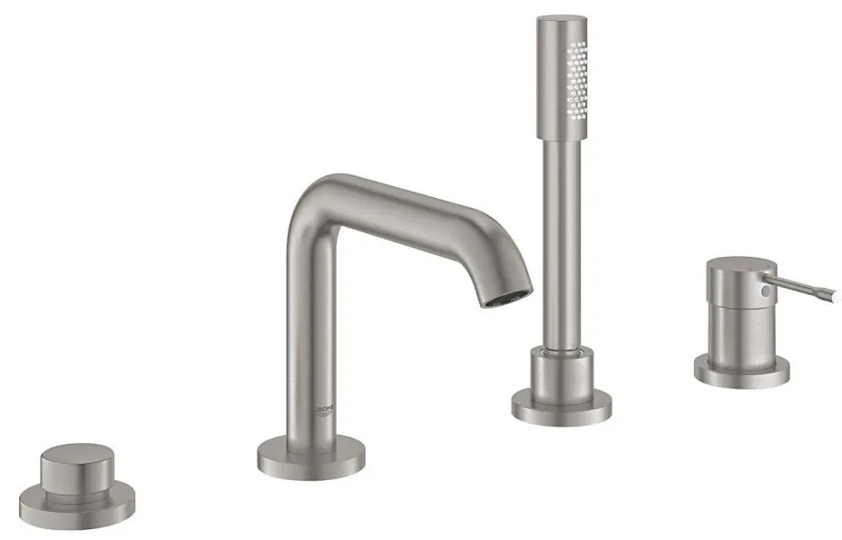 GROHE 19578DC1 - Vanová čtyřotvorová kombinace ESSENCE nerez