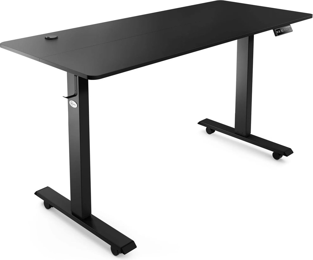 Elektrický psací stůl 140 x 60 cm Biago -černý