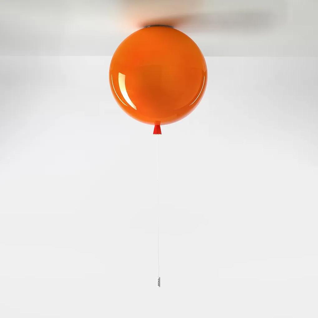 Skleněná svítidla Memory připomínající nafukovací balónky Barva: Oranžová, Průměr: 250 mm, Sklo: Lesklé