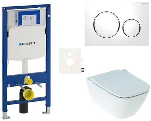 Cenově zvýhodněný závěsný WC set Geberit do lehkých stěn / předstěnová montáž+ WC Geberit Smyle SIKOGESSMS20