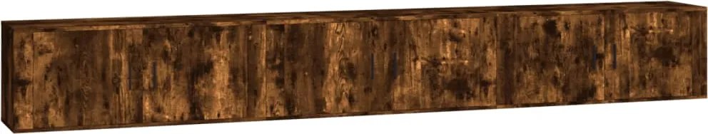 Nástěnné TV skříňky 3 ks kouřový dub 100 x 34,5 x 40 cm 3188379