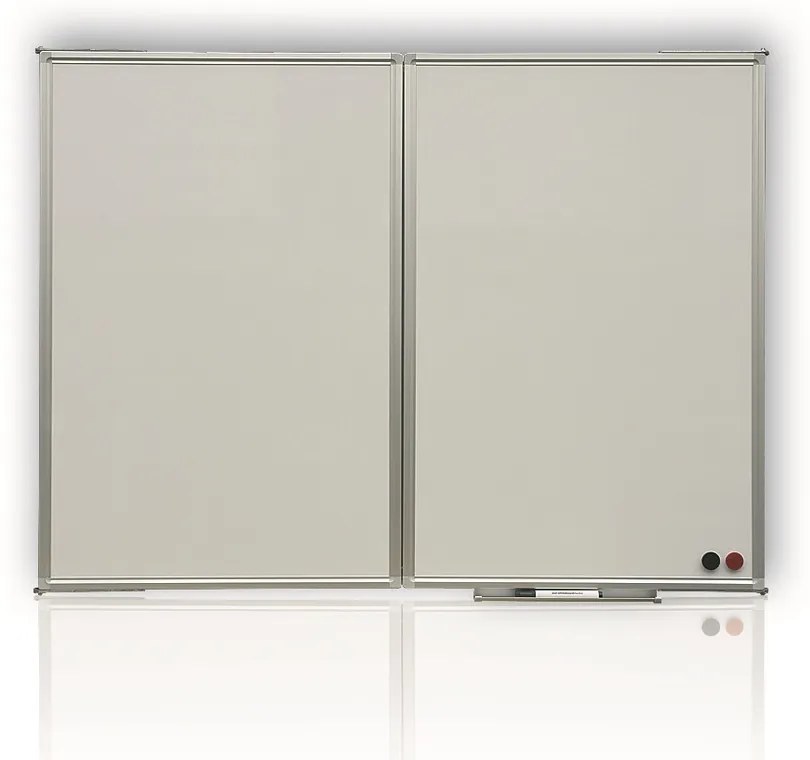 Magnetická rozkládací tabule 120/240 x 90 cm, bílá
