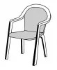 Doppler SPOT 3104 monoblok nízký - polstr na židli