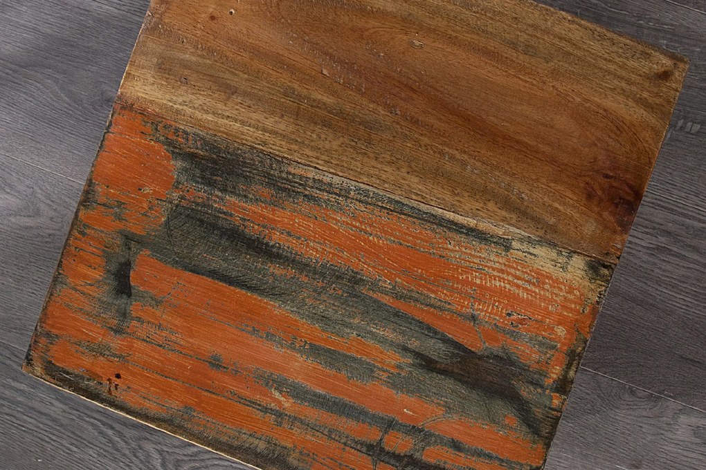 Stolička Karujo, 45 cm, recyklované dřevo