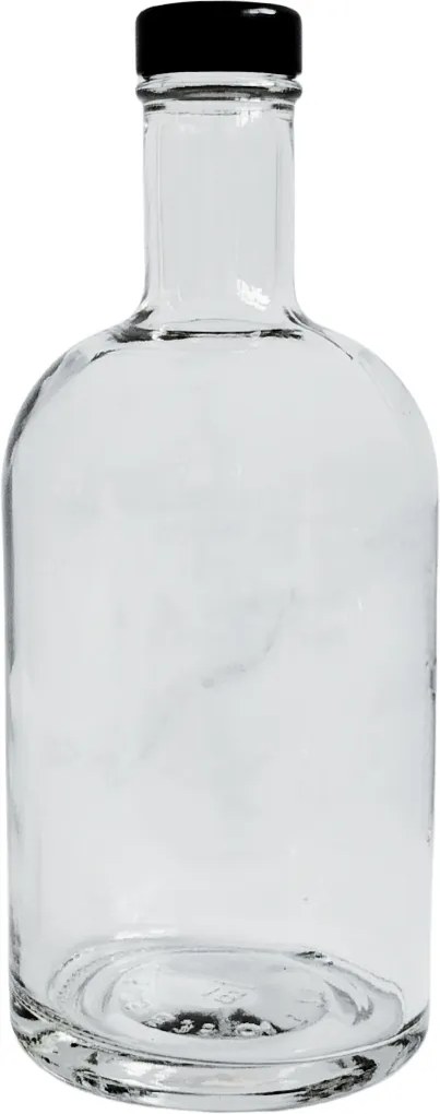 Skleněná láhev na olej 500 ml s černým uzávěrem APOLO