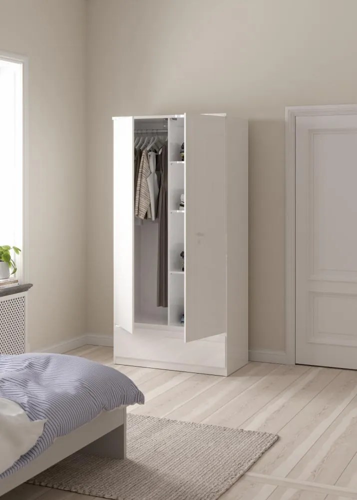 FALCO Skříň Simplicity 287 bílý lesk
