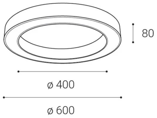 LED2 - LED Stmívatelné stropní svítidlo SATURN LED/50W/230V 3000K/4000K černá