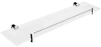 Nimco Bormo - Polička, délka 50 cm, matné sklo/chrom BR 11091BX-50-26
