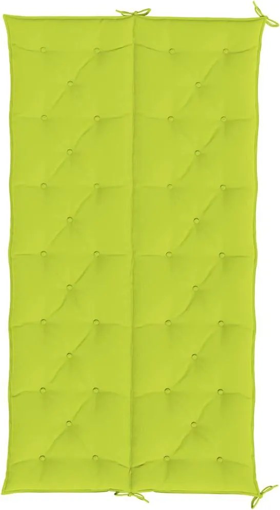 Poduška na zahradní lavici jasně zelená 200x(50+50)x7 cm oxford 315051