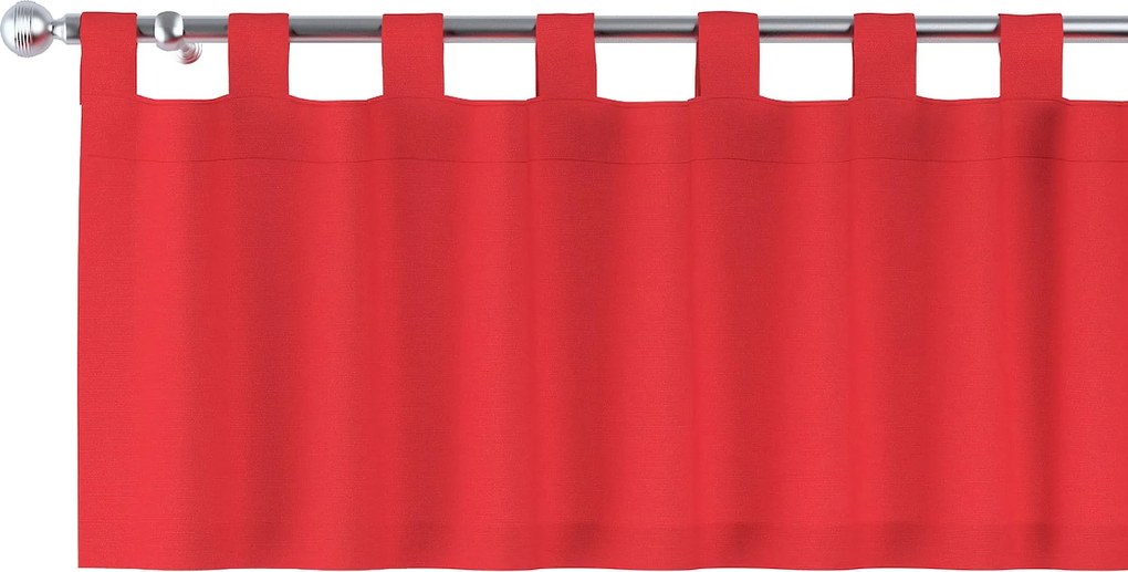 Krátký závěs na poutkách barva červená
