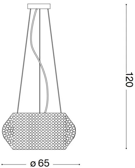 Ideal Lux - Křišťálový lustr na lanku PASHA 14xE14/40W/230V pr. 65 cm chrom