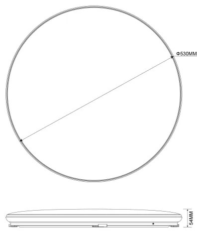 Zuma Line JE-DHR-0530-CH - LED Stmívat. stropní svítidlo OMAR LED/48W/230V chrom