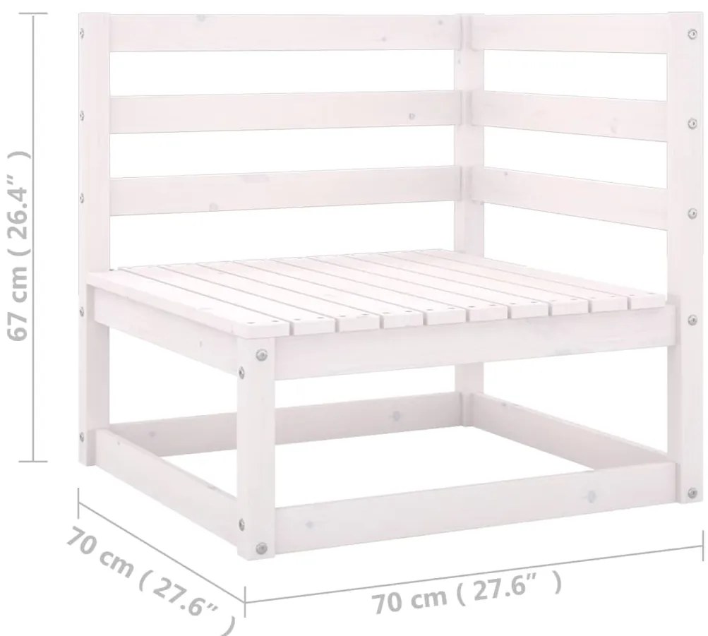 vidaXL Marketos 4místná zahradní sedací souprava s poduškami masivní borovice