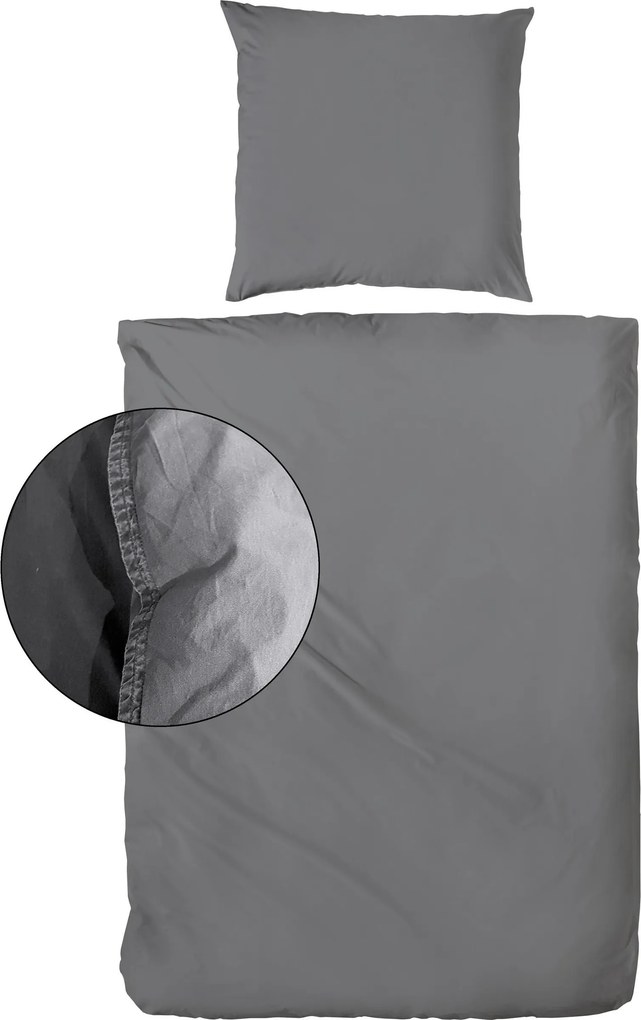 XXXLutz POVLEČENÍ, renforcé, antracitová, 135/200 cm - Online Only povlečení - 005695000410
